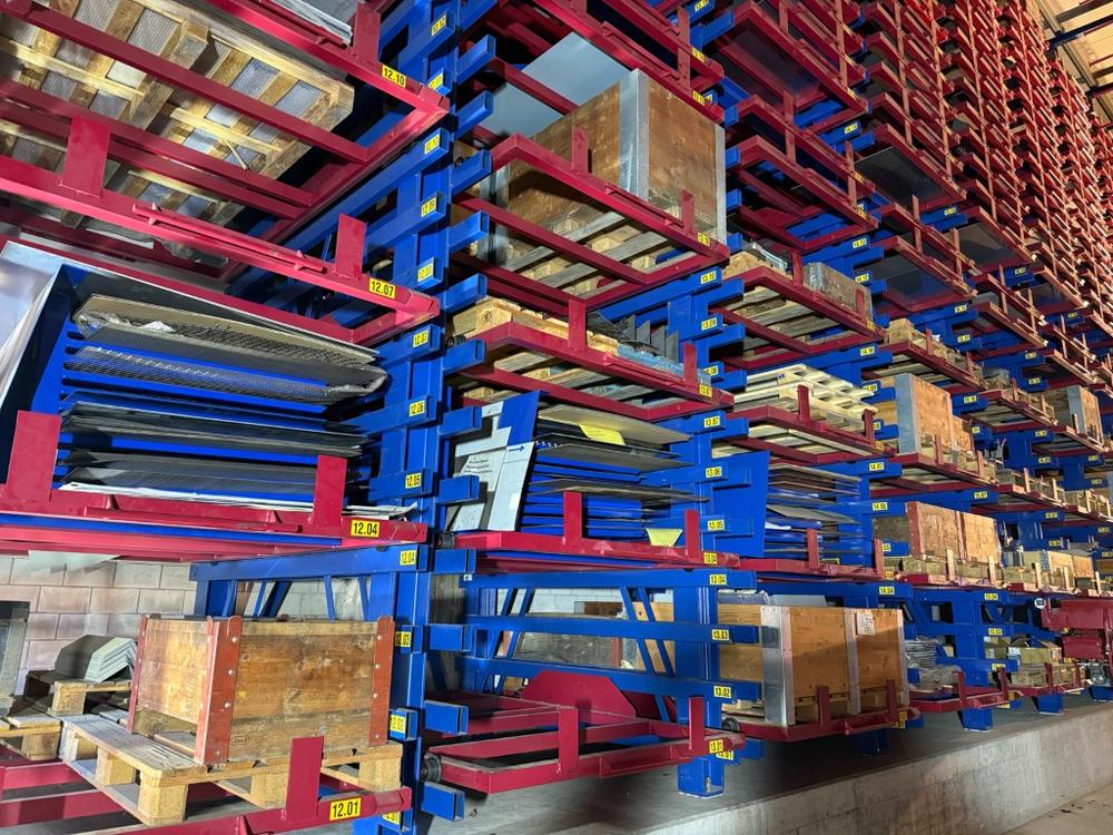 Large amount of various sheet plates and metal stock content | Dome ...